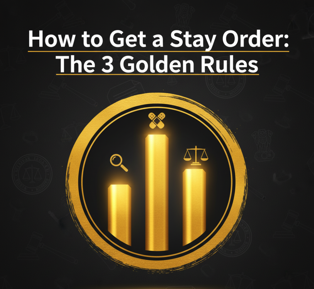 HOW TO GET A STAY ORDER: THE 3 GOLDEN RULES - LeDroit India
