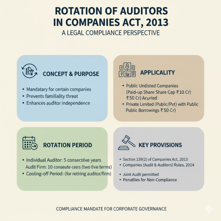 Rotation Of Auditors in Companies Act,2013 - LeDroit India